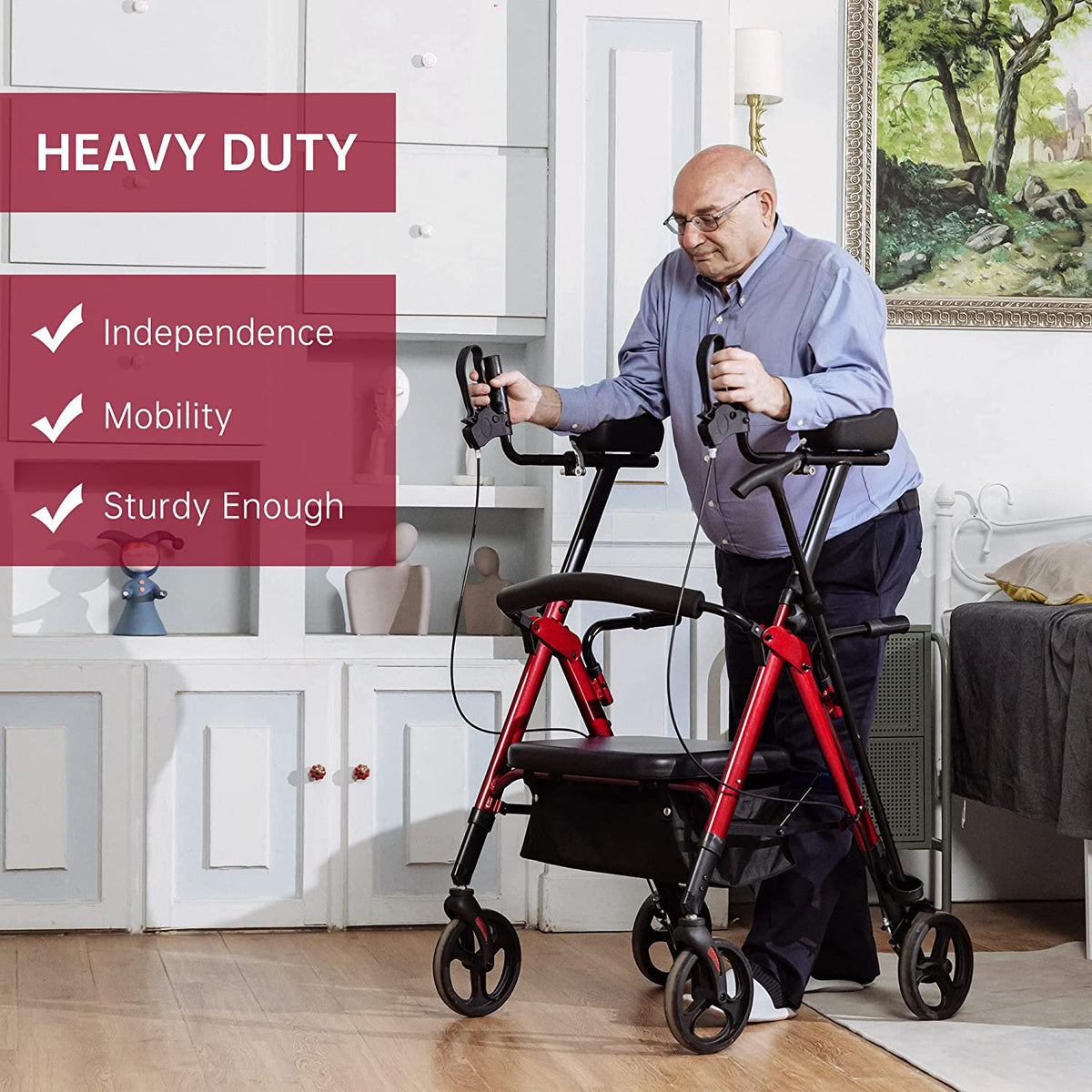Risks and Health Considerations for Rollator Walker Users – Elenker