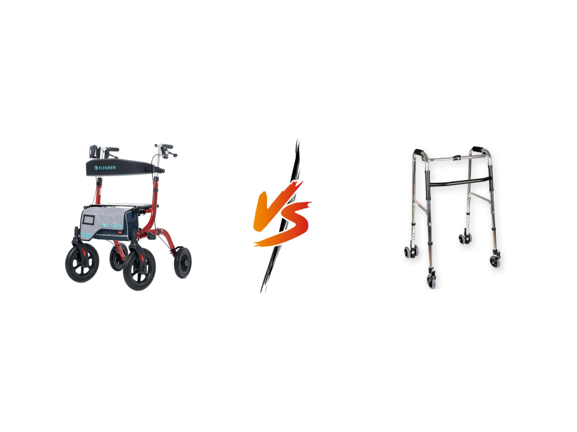 4-Wheel Rollator Walker with Seat vs. Without Seat: Which One Fits You ...