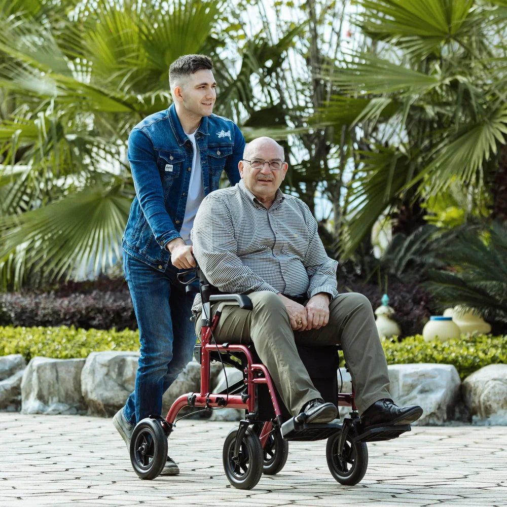 Standard Rollator Walker vs 2-in-1 Rollator Walker – Elenker