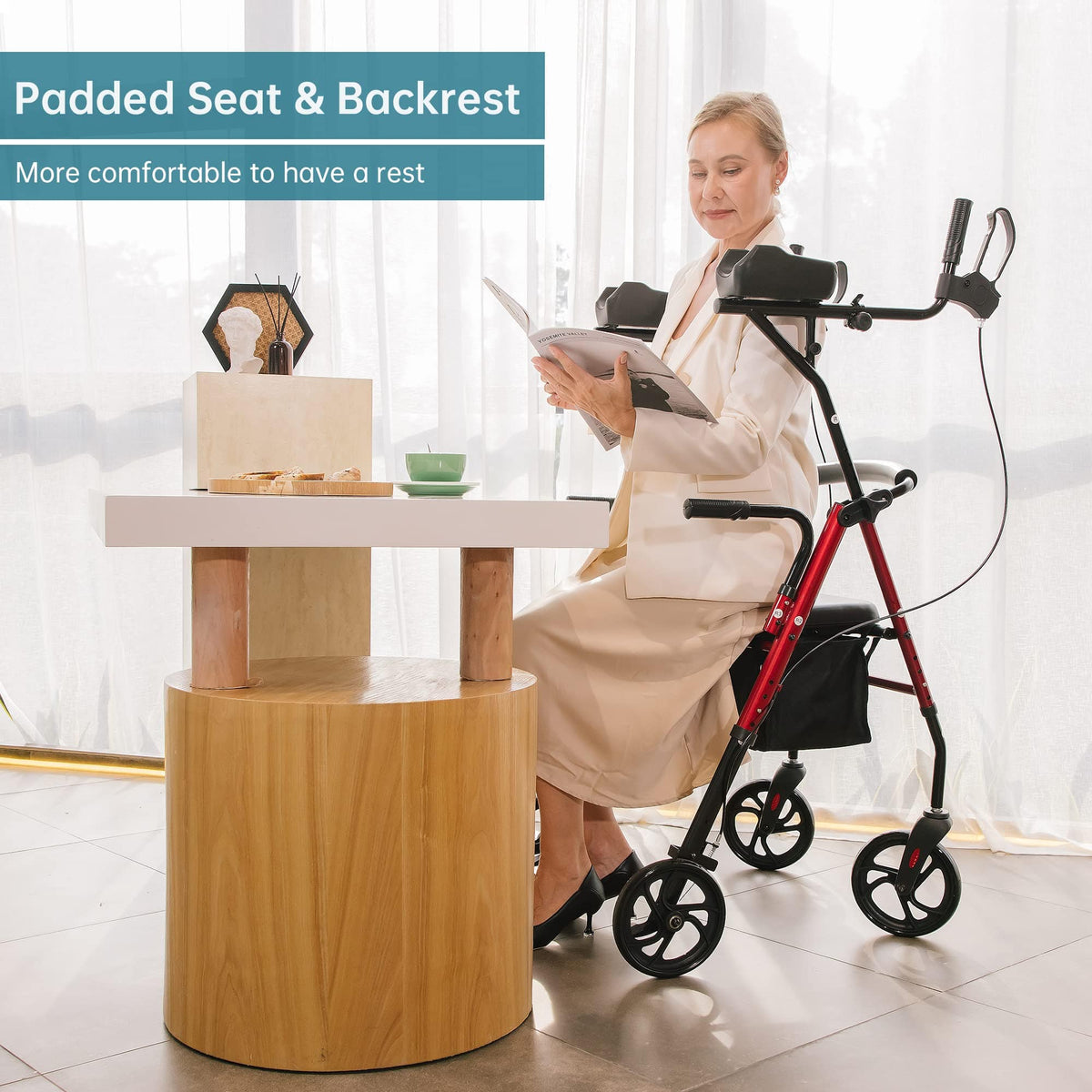 Is It OK to Sit and Work on a Rollator Walker? – Elenker