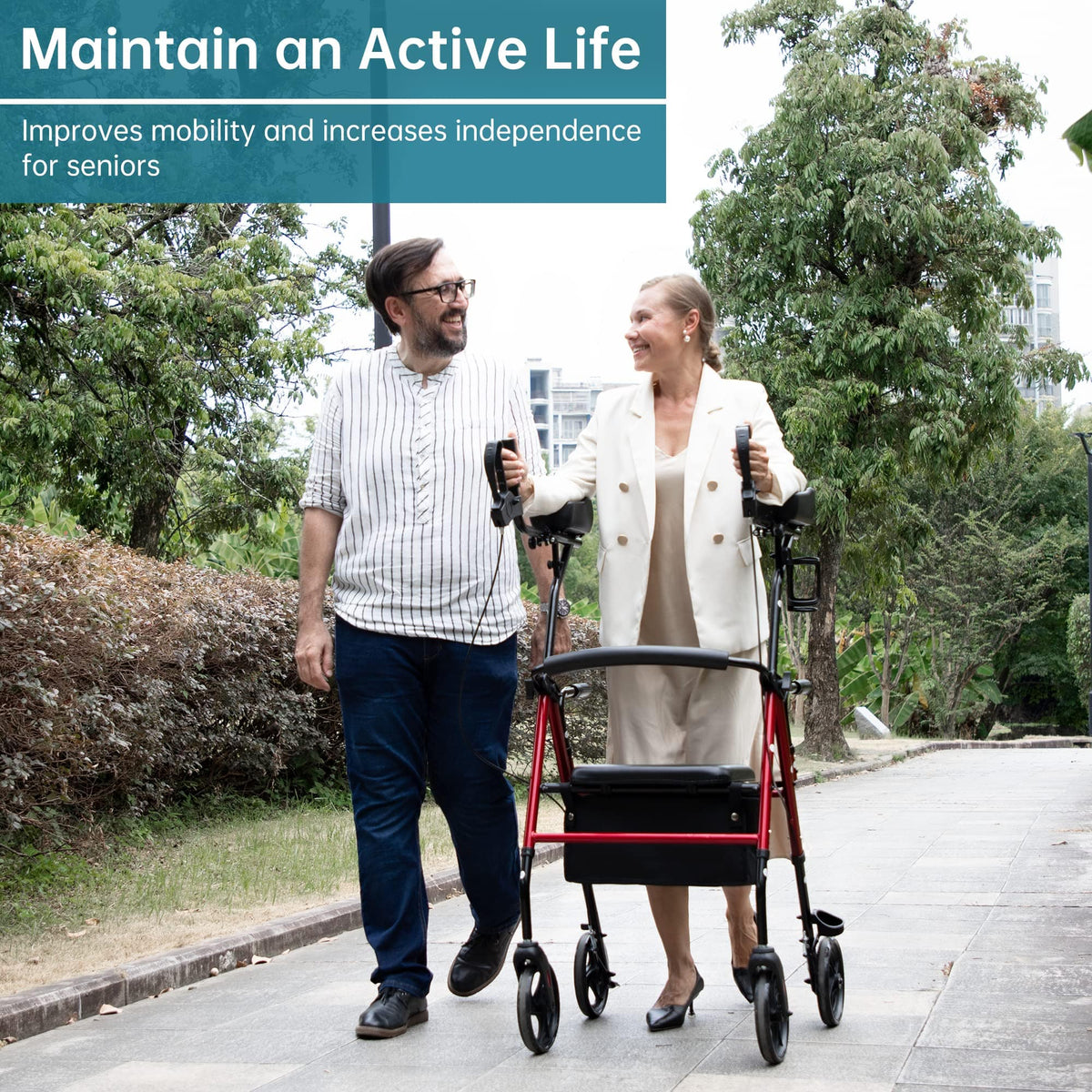 How to Teach Elderly Users Proper Rollator Walker Safety – Elenker