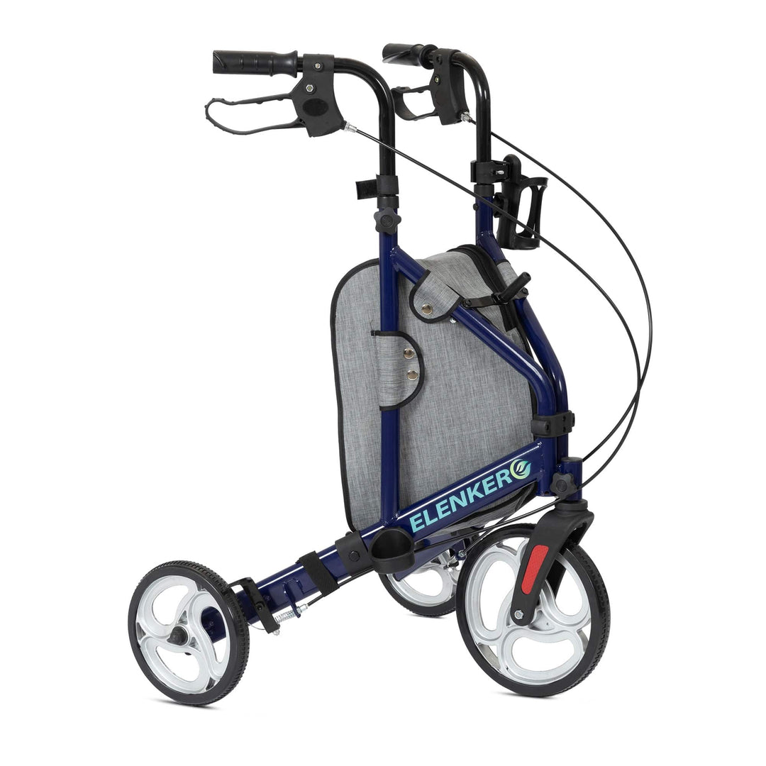 3 Wheel Rollator | Elenker 3 Wheeled Walker Rollator for Seniors