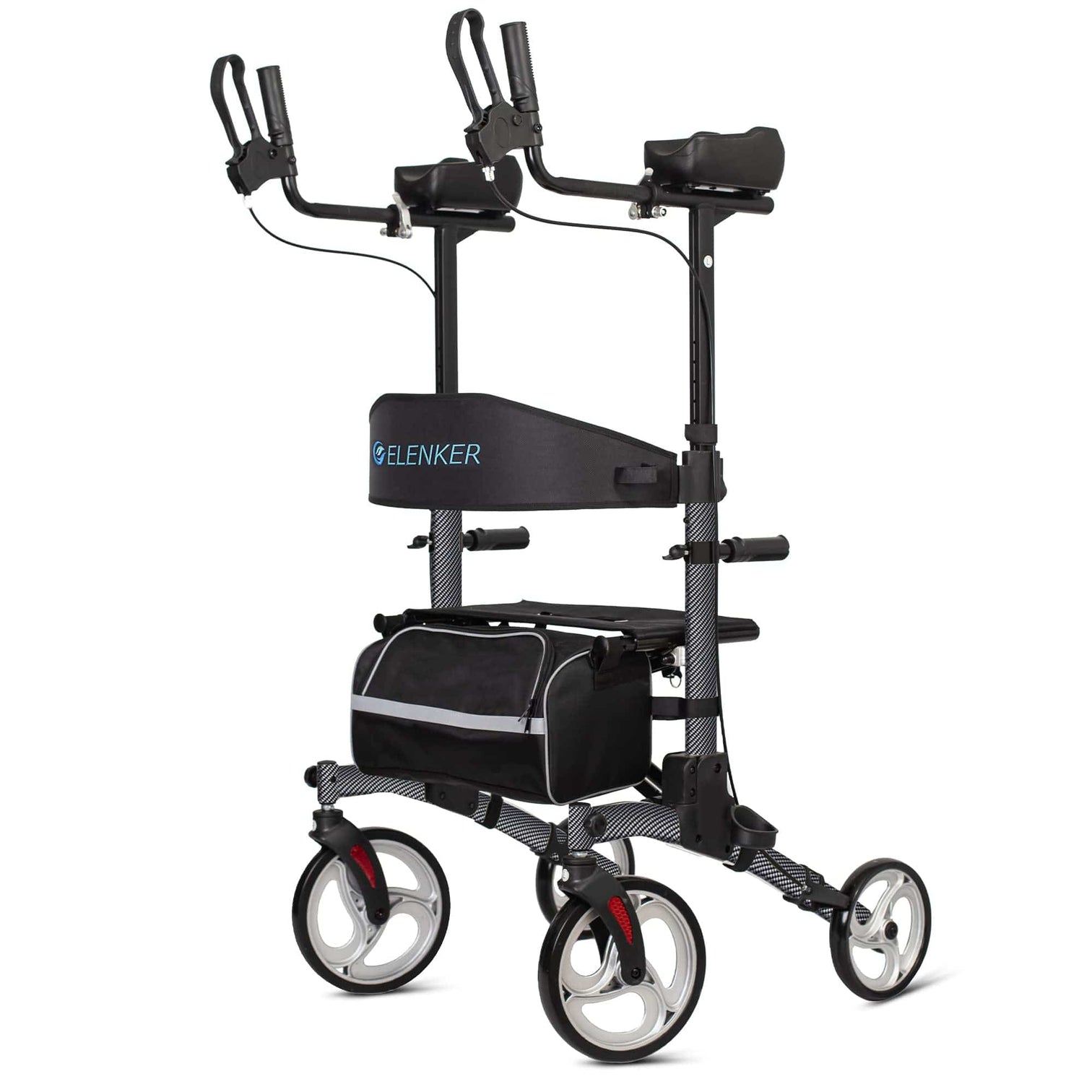 Rollator Walker with Seat | Elenker Walker with Seat for Seniors